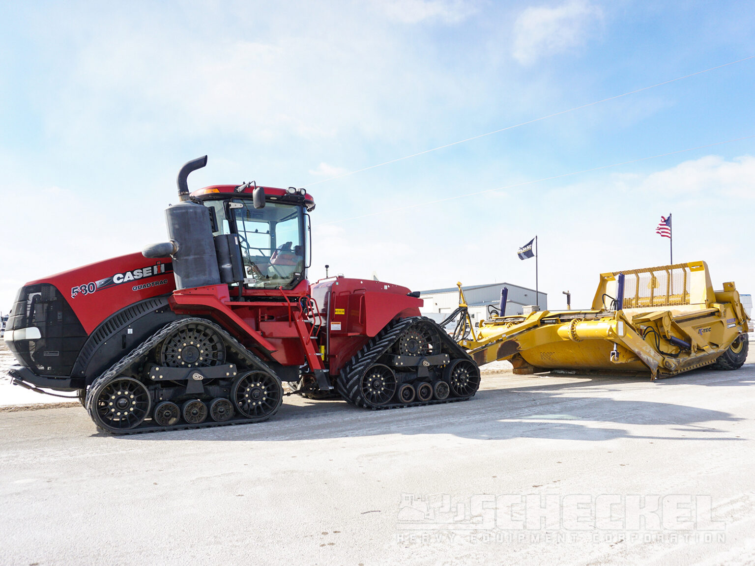 2014 Case IH Steiger 580 QUADTRAC & 2014 K-Tec 1233 Scraper Package ...