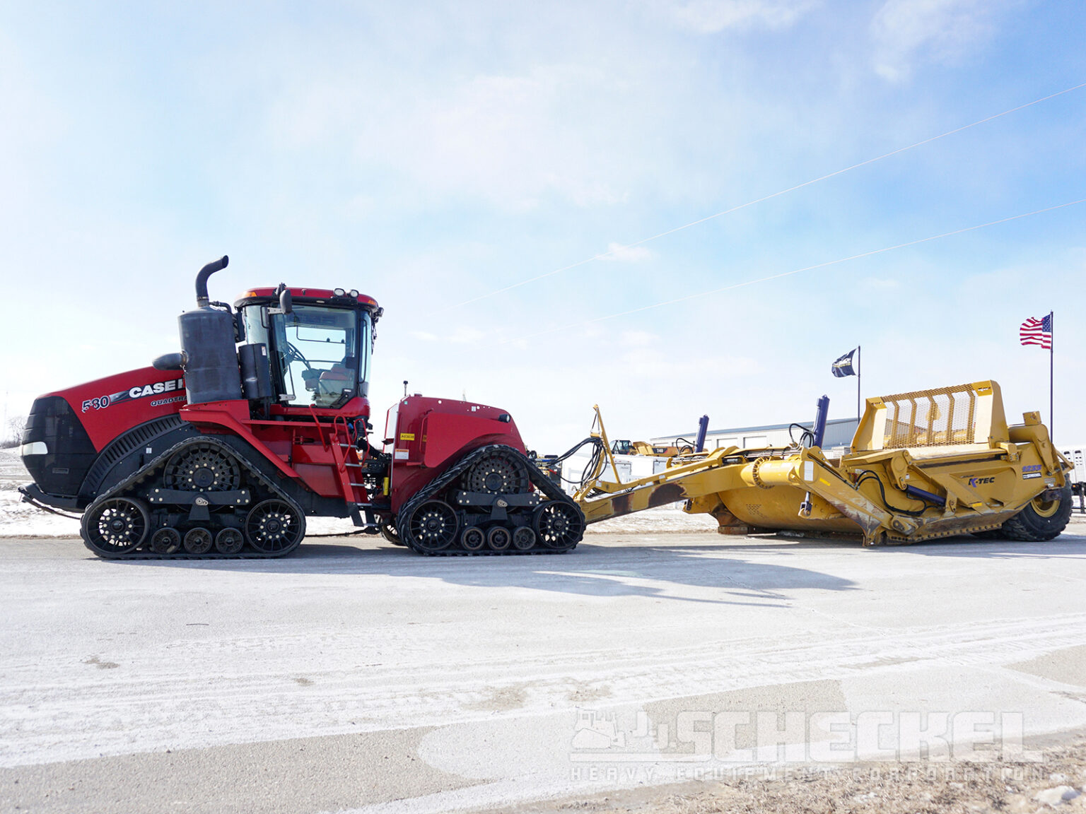 2014 Case IH Steiger 580 QUADTRAC & 2014 K-Tec 1233 Scraper Package ...