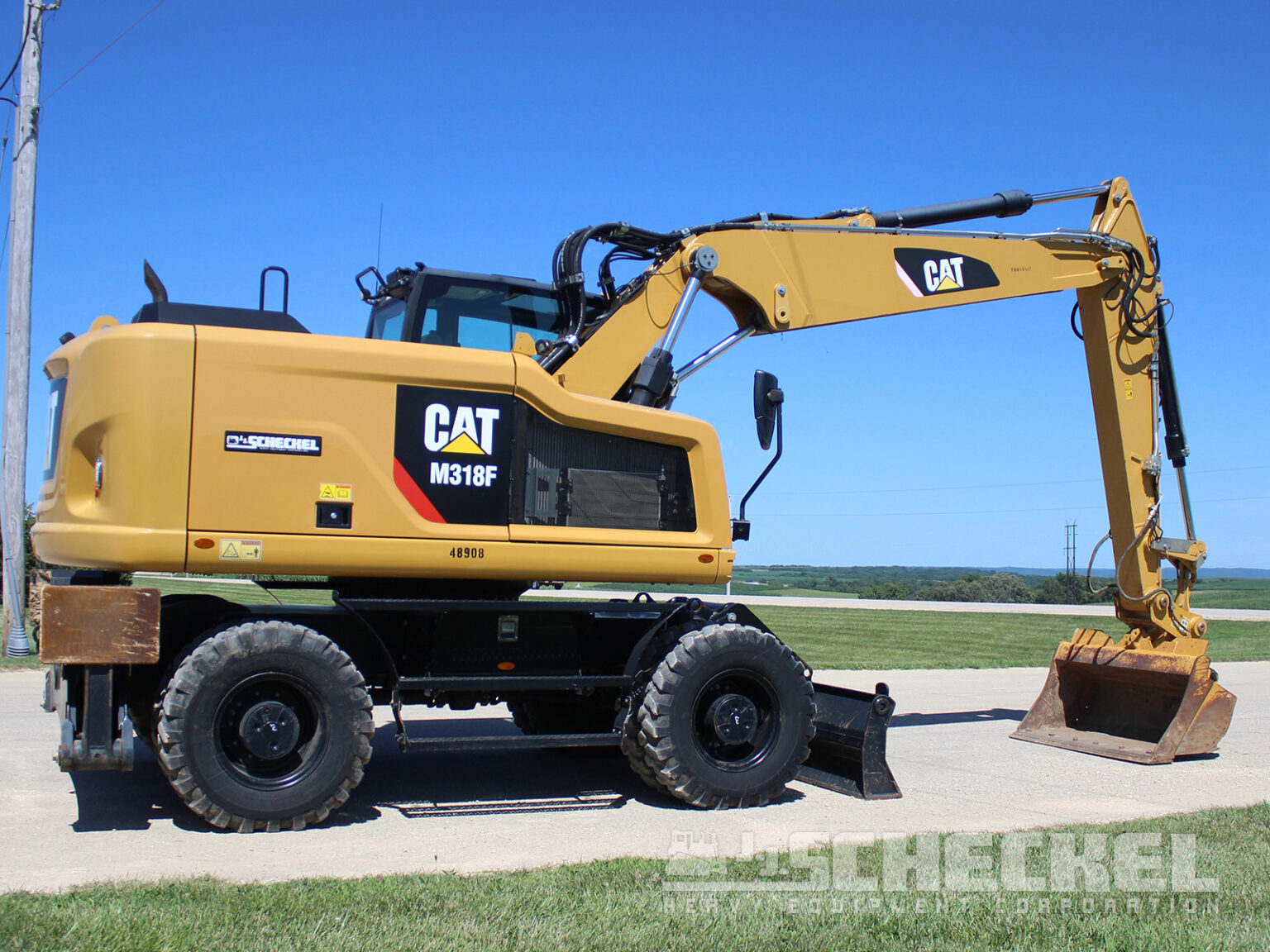 2018 Cat M318F, Wheeled Excavator, A03018 - J.J. Scheckel