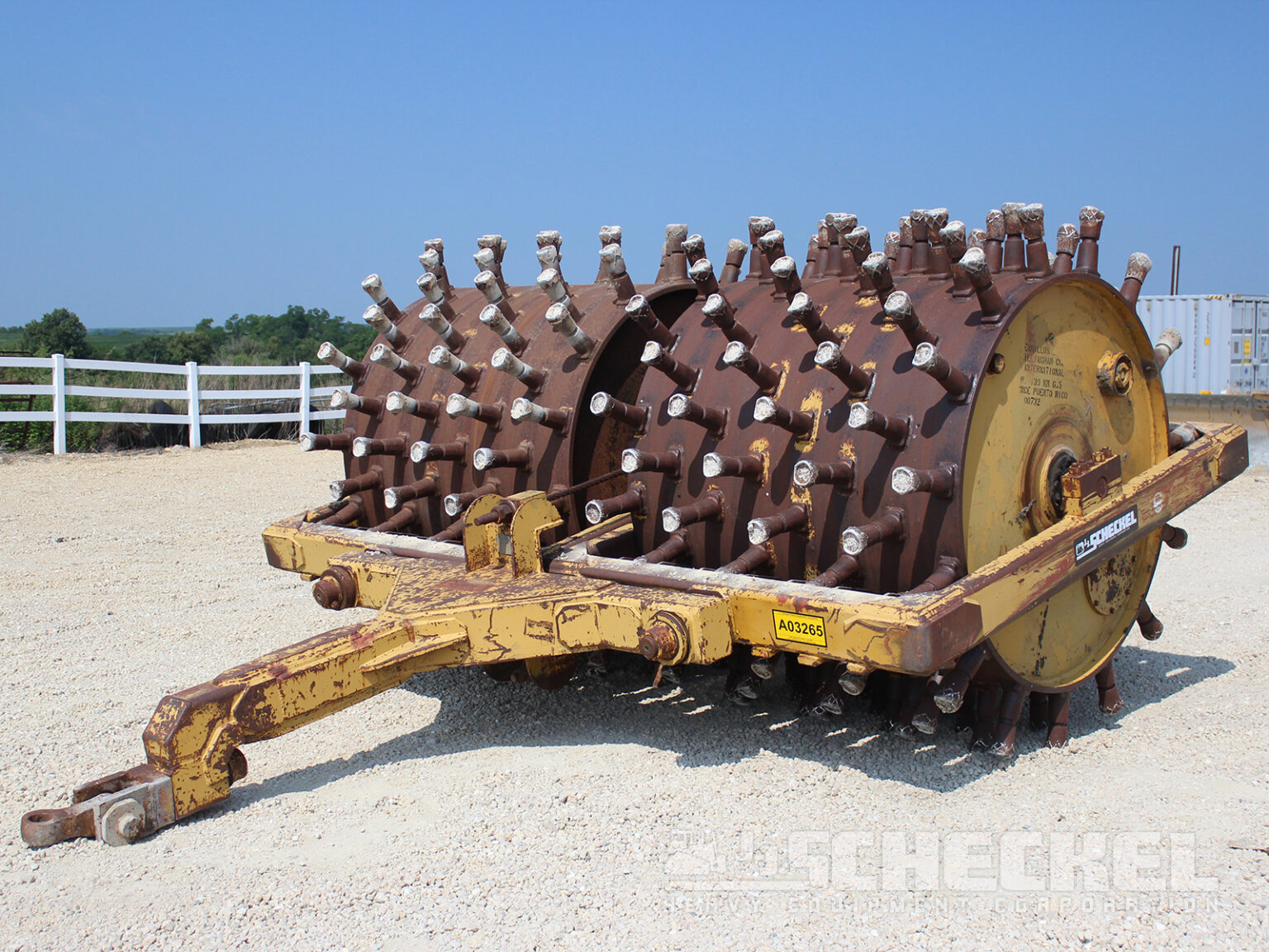 A03265, 60”+60” Double Drum Sheepsfoot Roller - J.J. Scheckel